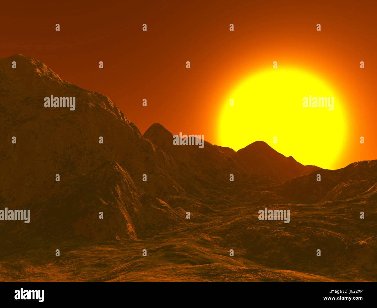 Martian sunset mars planet hi-res stock photography and images - Alamy
