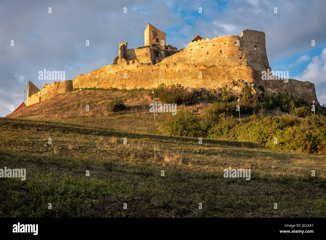 The Medieval Fortress of Rupea in central Transylvania, Romania Stock ...