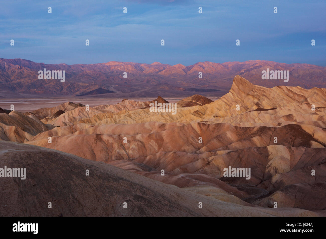 Zabriskie Point, Amargosa Range, Death Valley National Park, California ...