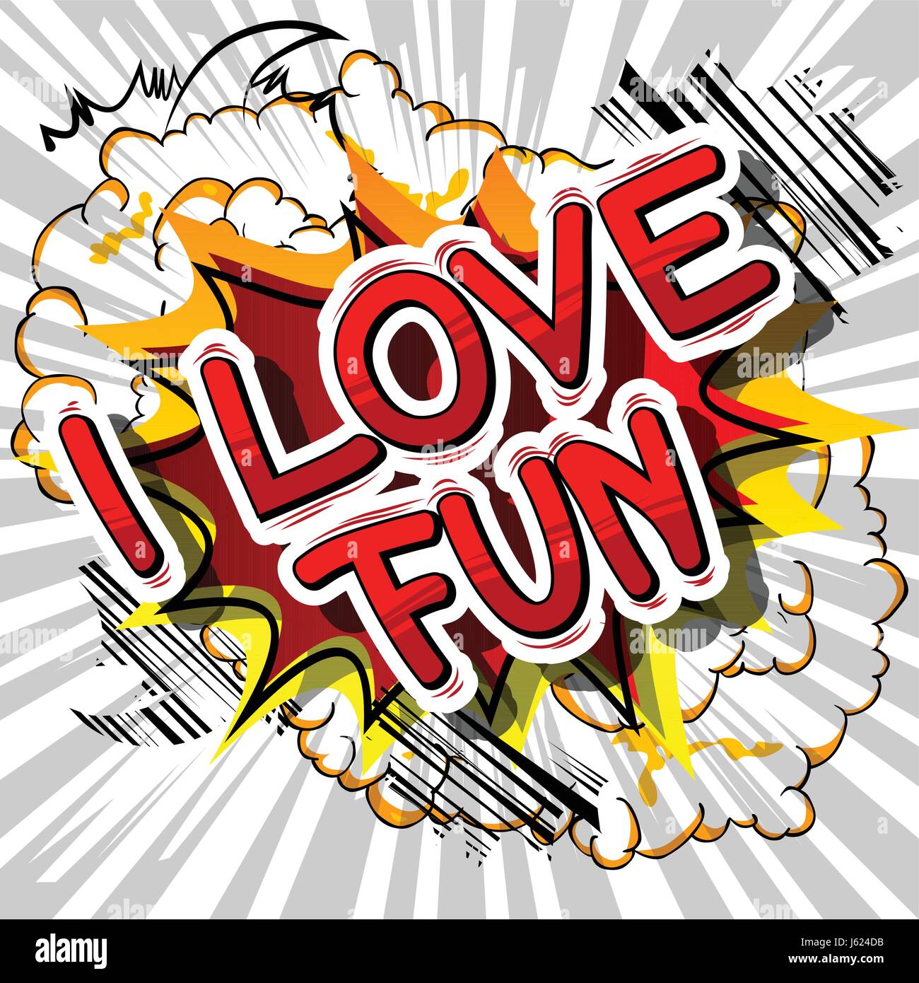 Love fun comic book style hi-res stock photography and images - Alamy