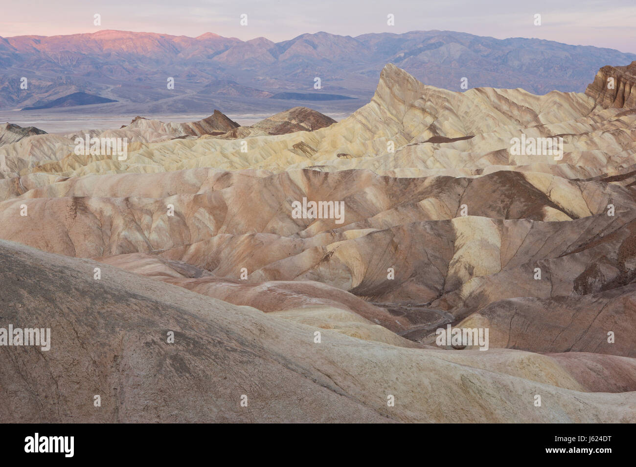 Zabriskie Point, Amargosa Range, Death Valley National Park, California ...