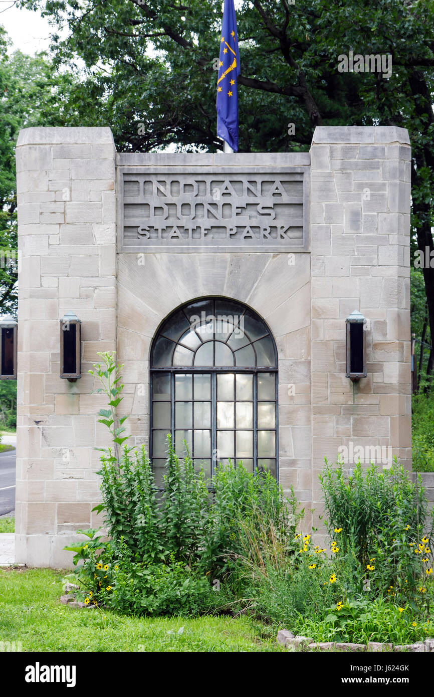 Indiana Chesterton,Indiana Dunes State Park,Lake Michigan entrance ...