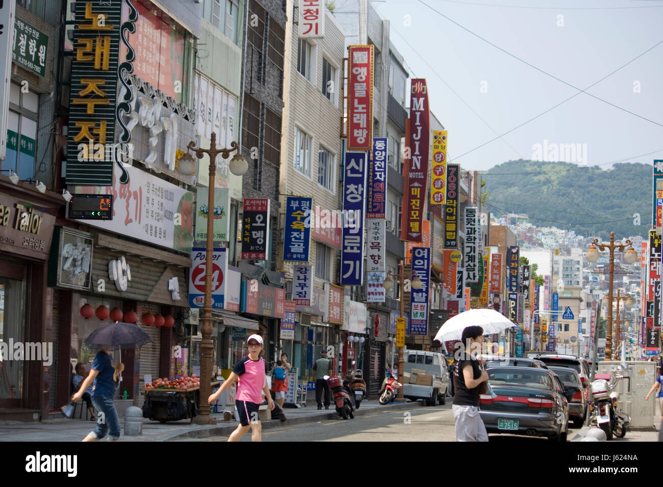 street view in busan Stock Photo - Alamy