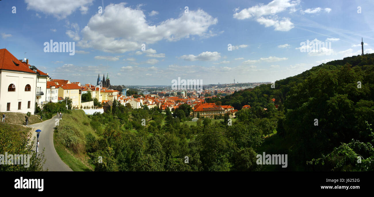 prague bridges sight view outlook perspective vista panorama lookout ...