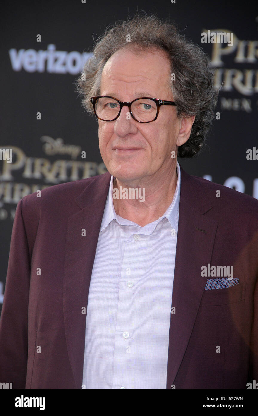 Hollywood, CA, USA. 18th May, 2017. Geoffrey Rush. Premiere Of Disney's ...