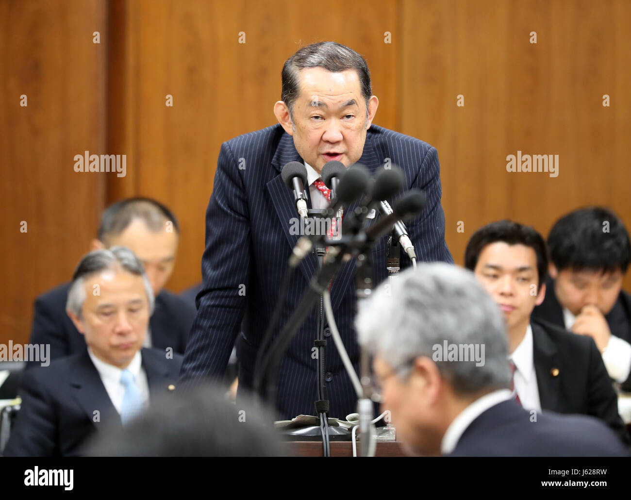 Tokyo, Japan. 19th May, 2017. Japanese Justice Minister Katsutoshi ...