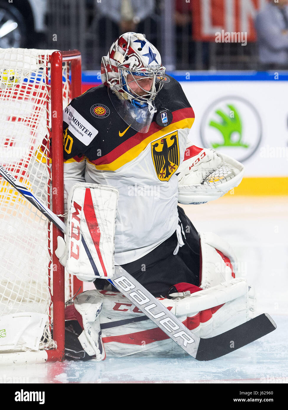 Cologne, Germany. 18th May, 2017. Gearman goalkeeper Philipp Grubauer ...