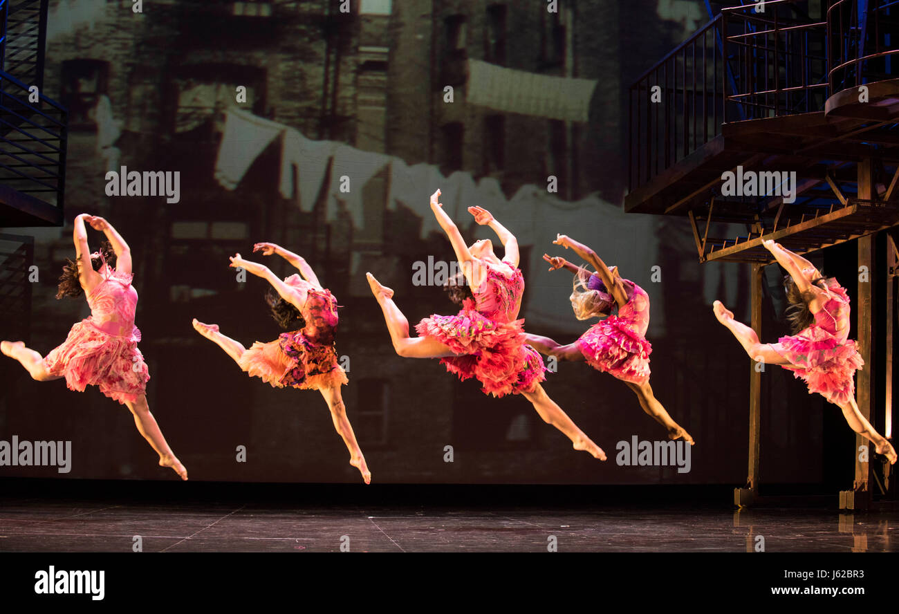 Hong Kong, China. 19th May, 2017. Actors perform broadway musical "West ...