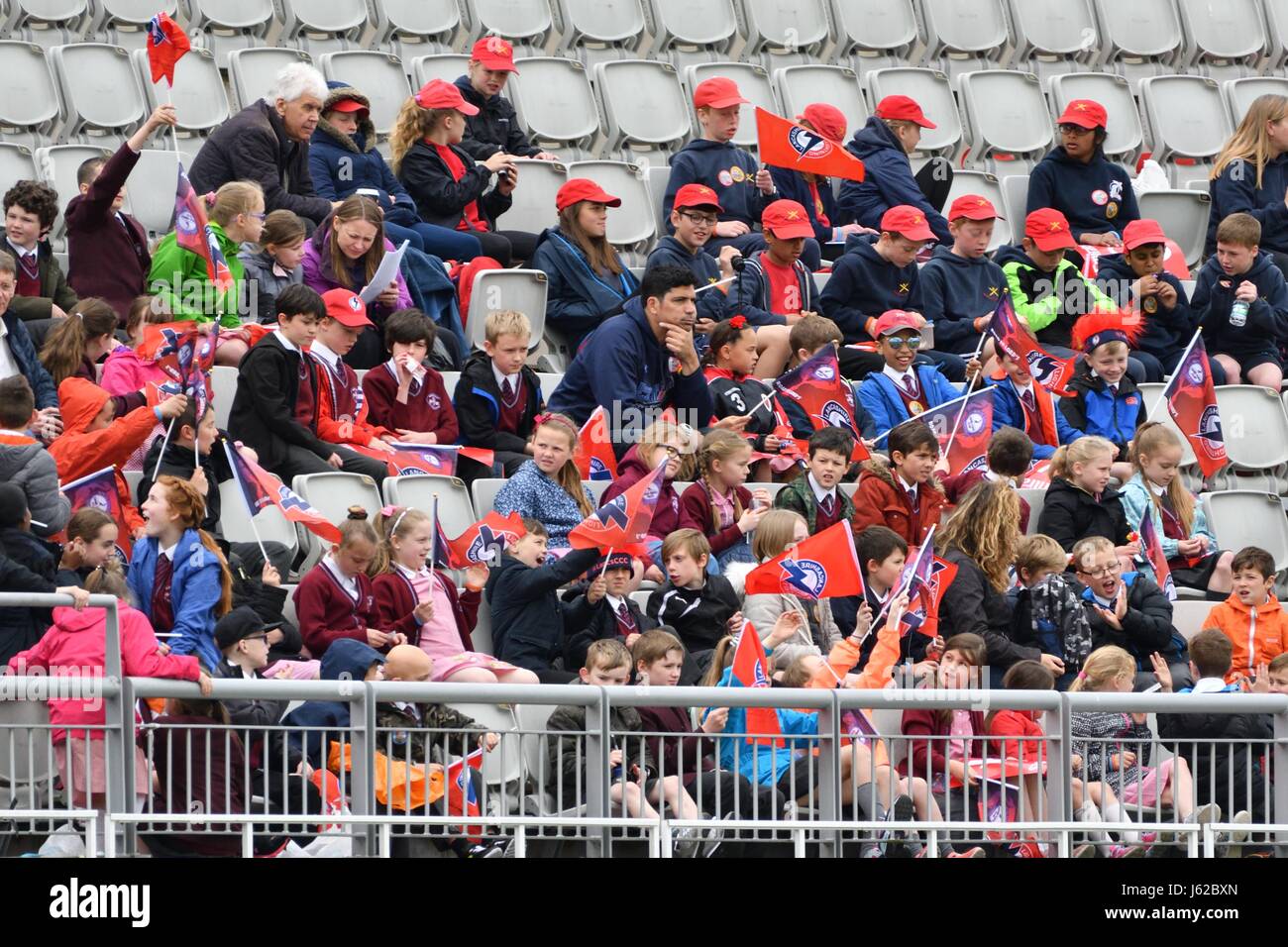 Primary School children in the stands at the Roses Match between ...