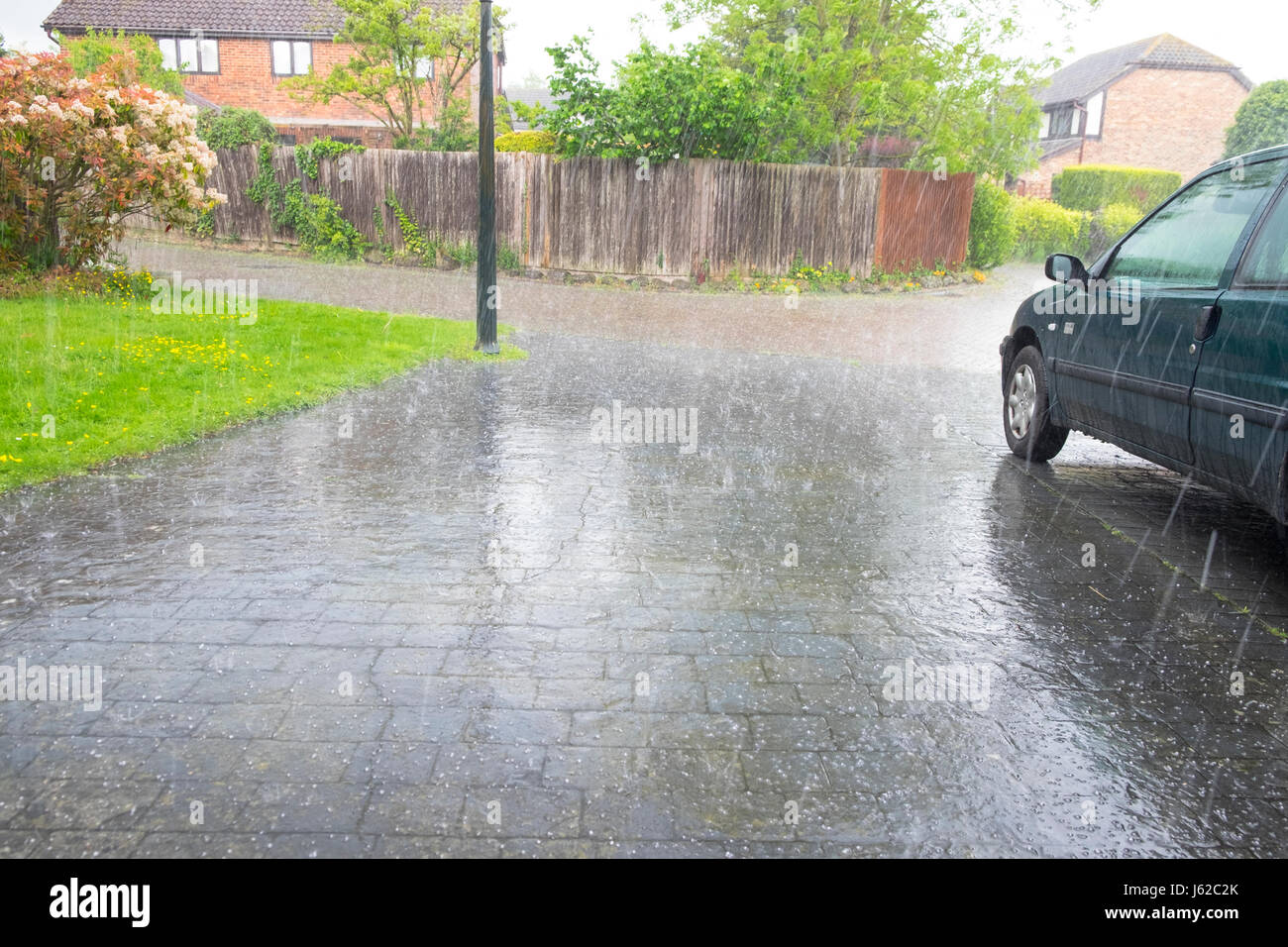 Sudden change in the weather here in Ashford as hailstones pour down ...