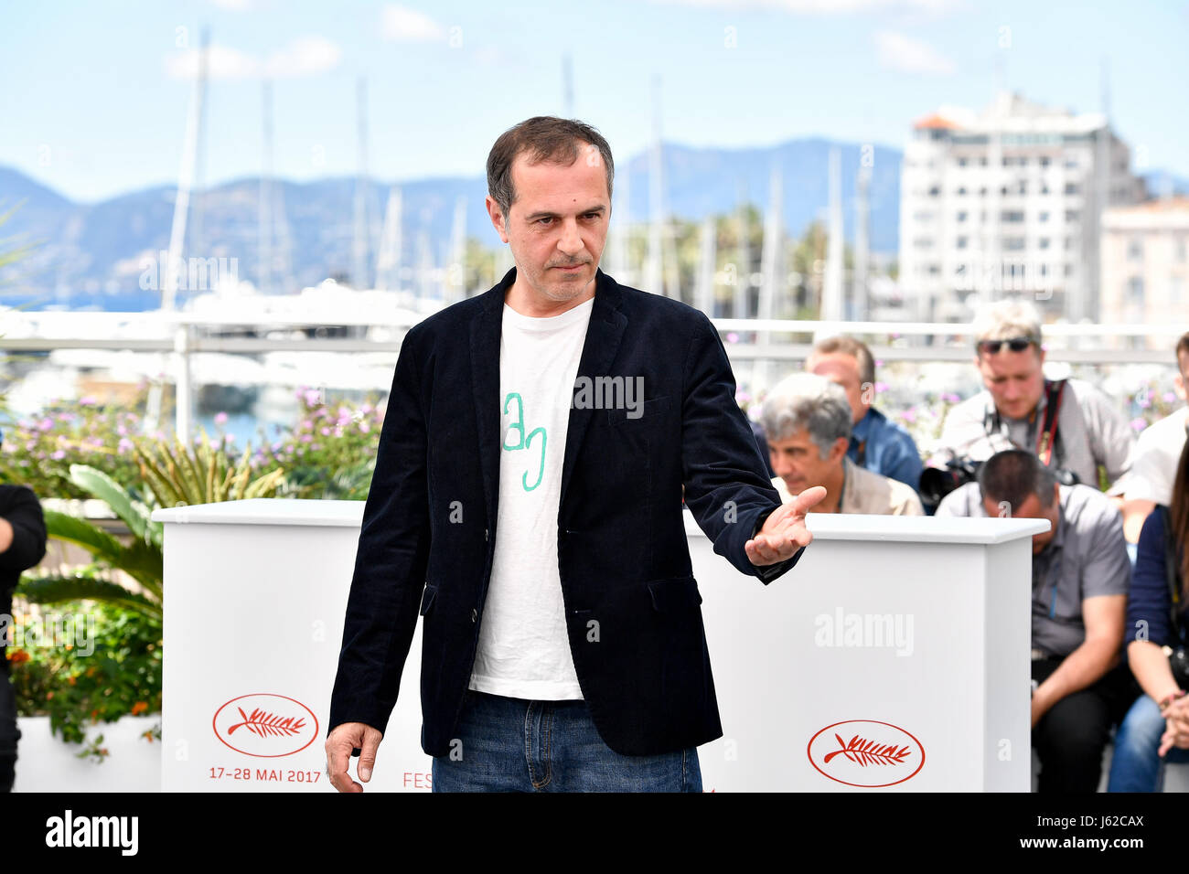 Cannes, France. 19th May, 2017. Actor Merab Ninidze of the film ...