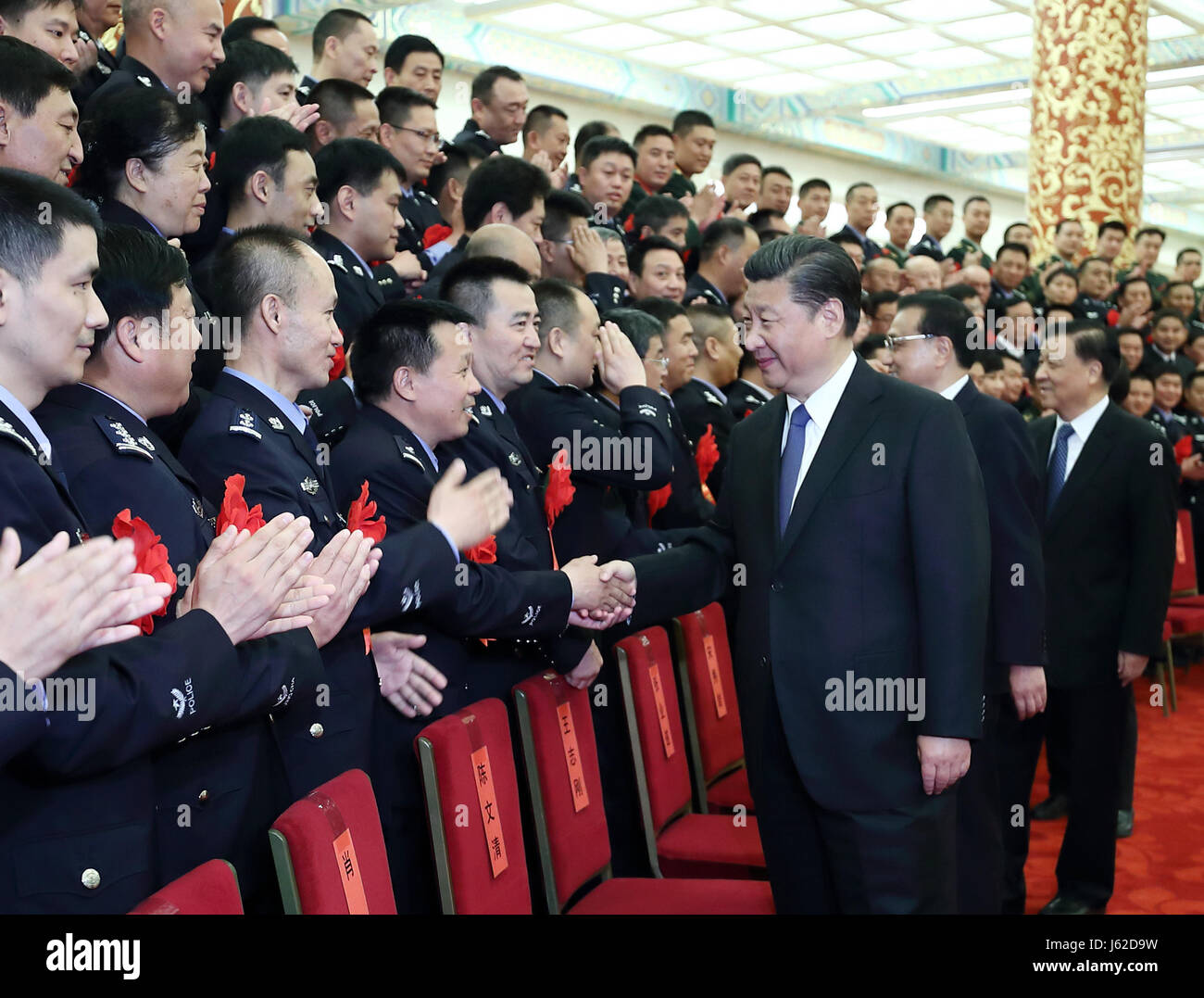 Beijing, China. 19th May, 2017. Chinese President Xi Jinping, also ...