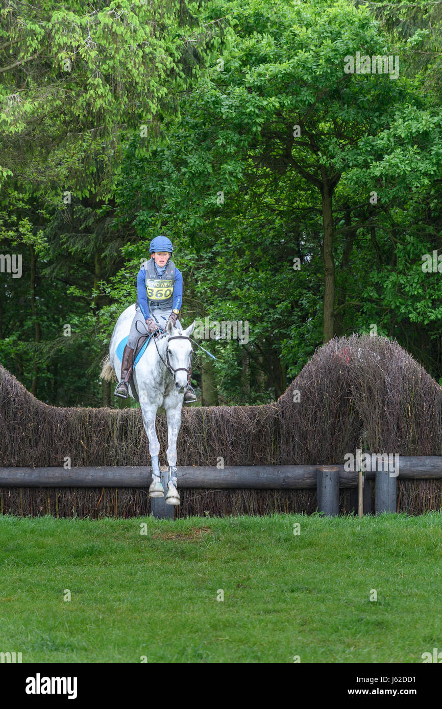 Rockingham Castle grounds, Corby, UK. 19th May, 2017. The horse ...