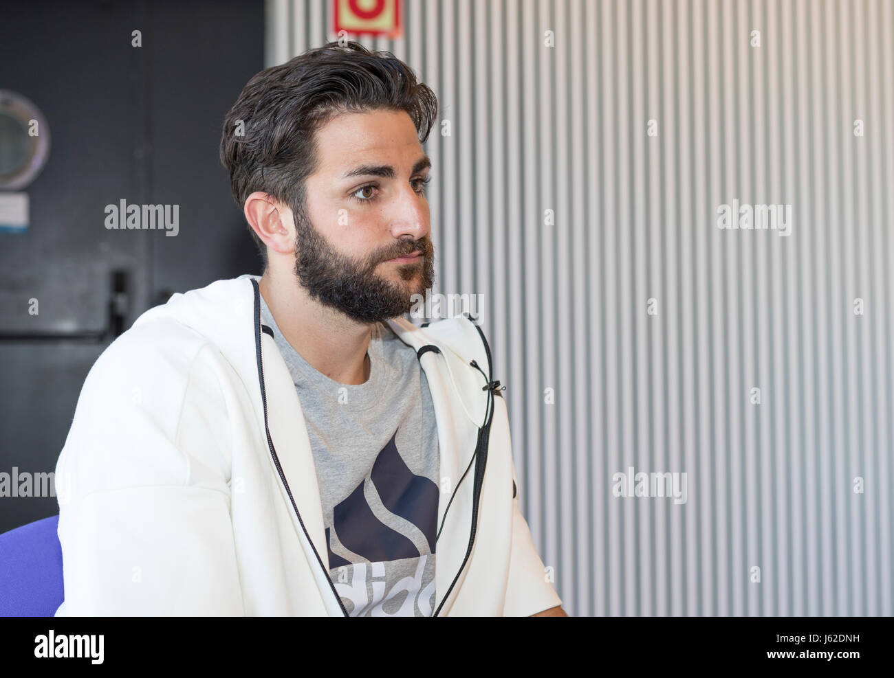 Basketball player Ricky Rubio during the presentation of the " I Campus ...
