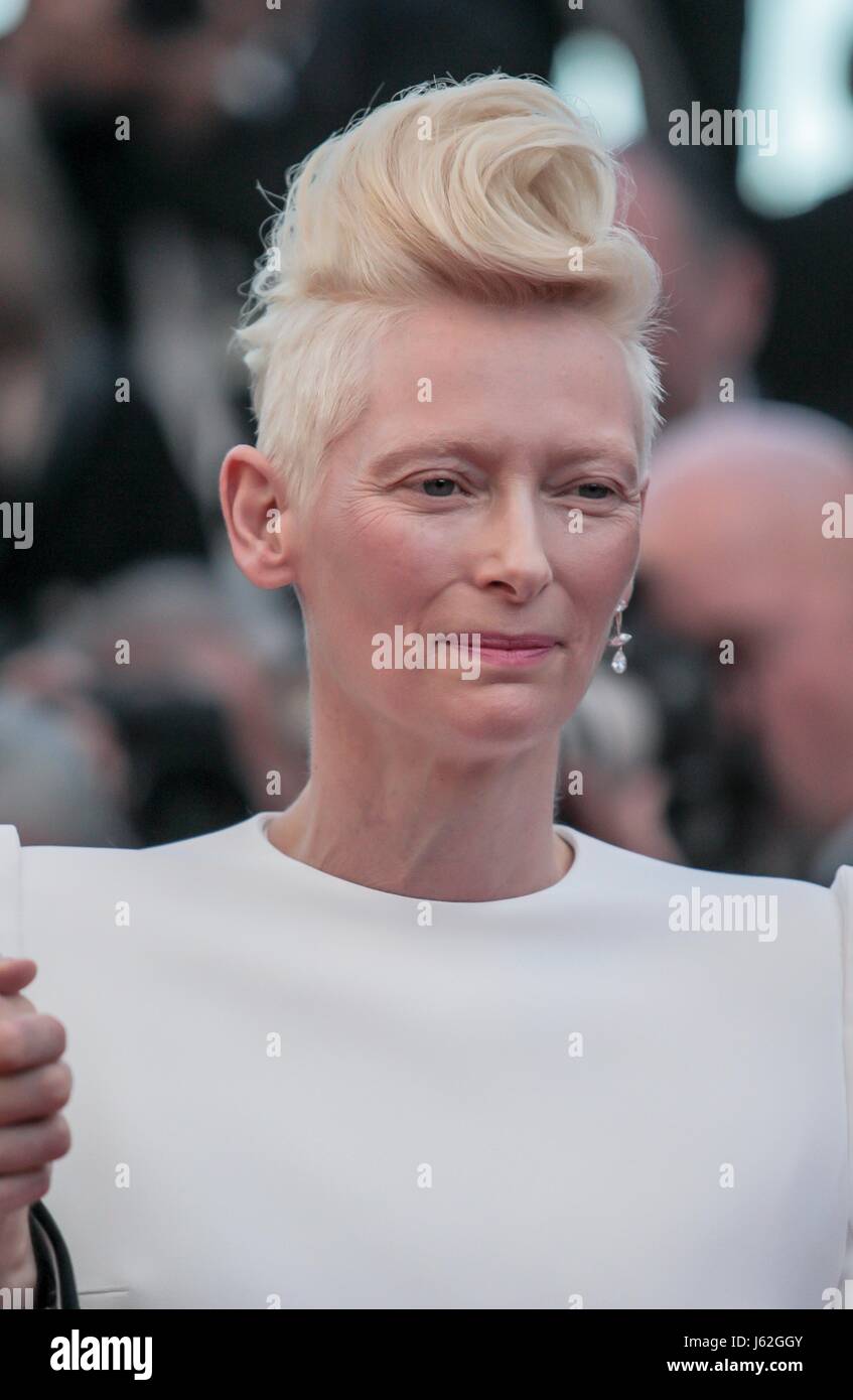 Cannes, France. 19th May, 2017. Tilda Swinton Actress Okja. Premiere ...