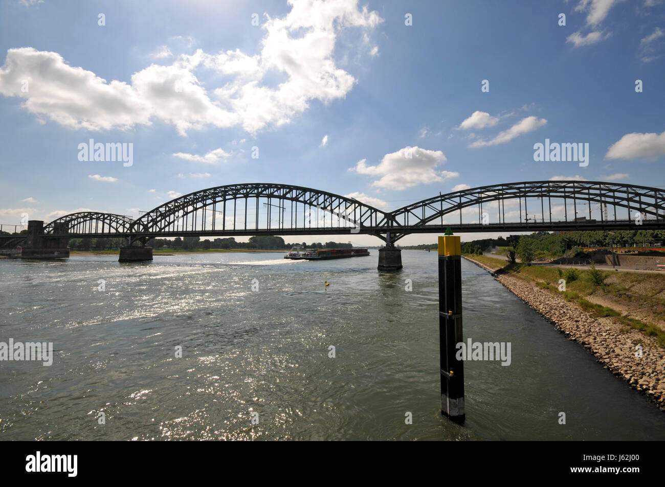 railway bridge over the rhine Stock Photo - Alamy