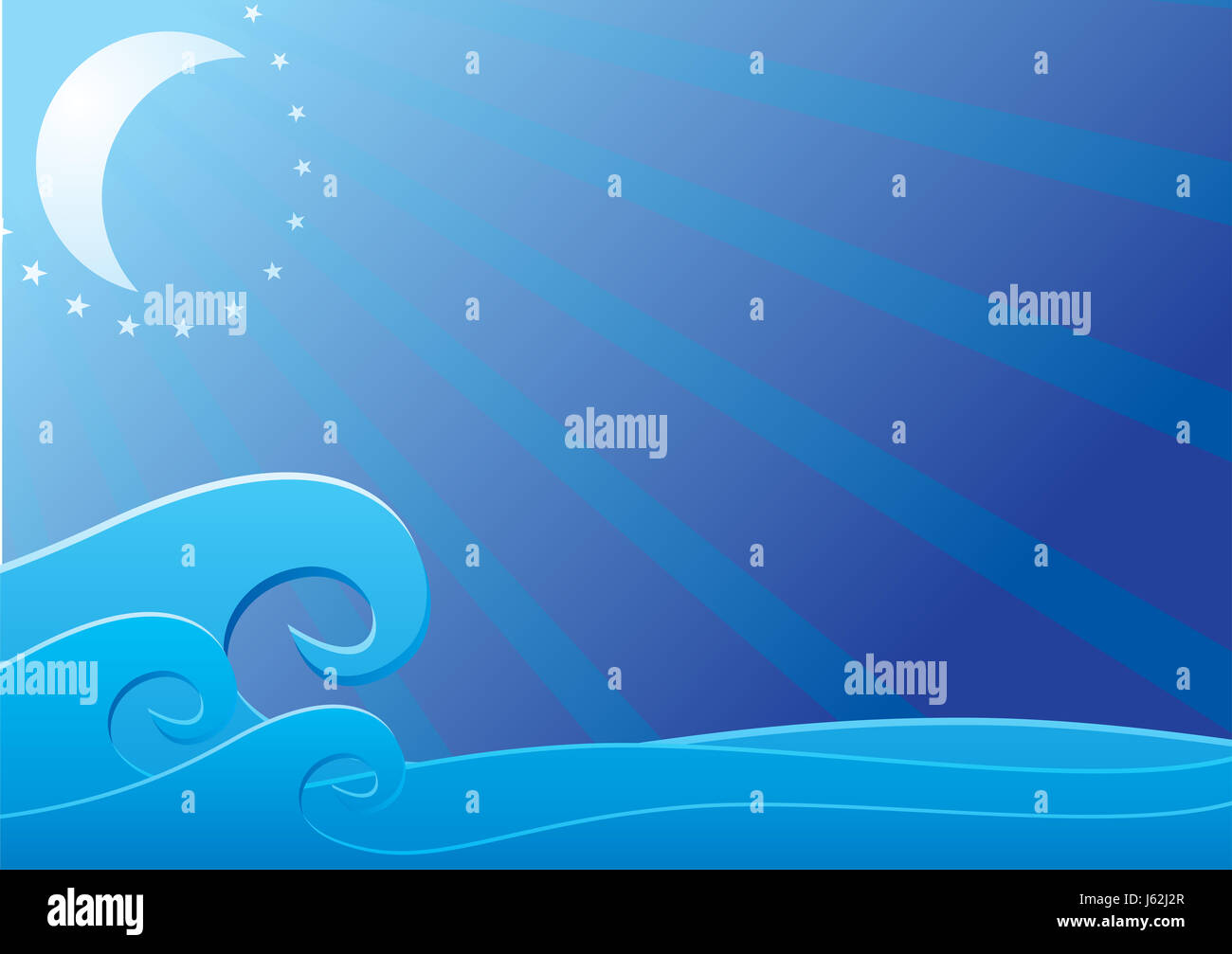 night nighttime salt water sea ocean water backdrop background blue art ...