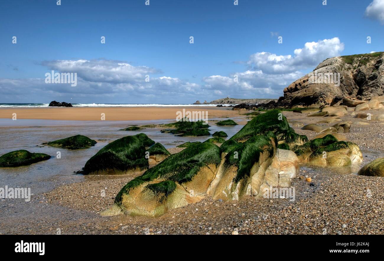beach at quiberon Stock Photo - Alamy