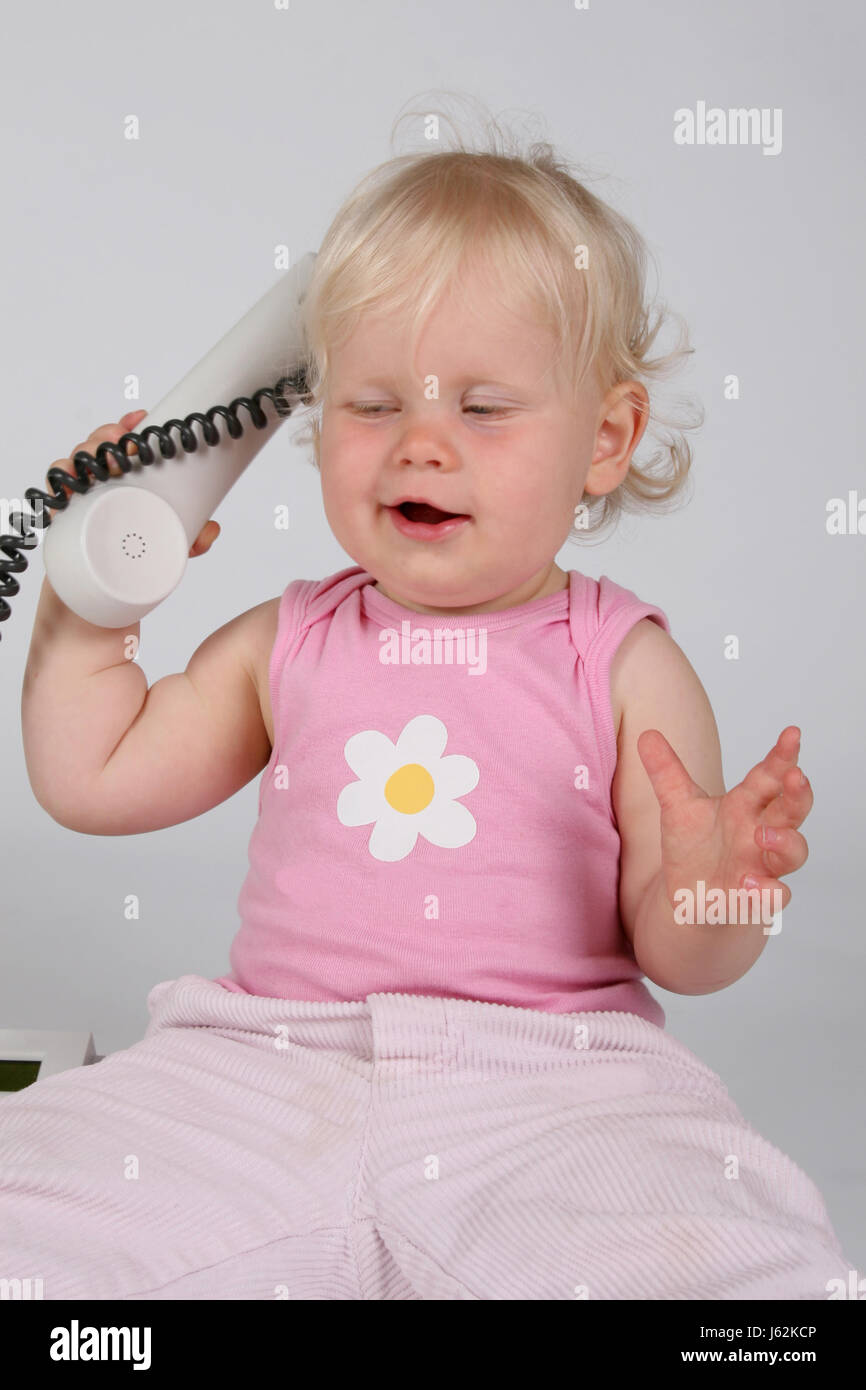 toddler with phone Stock Photo - Alamy