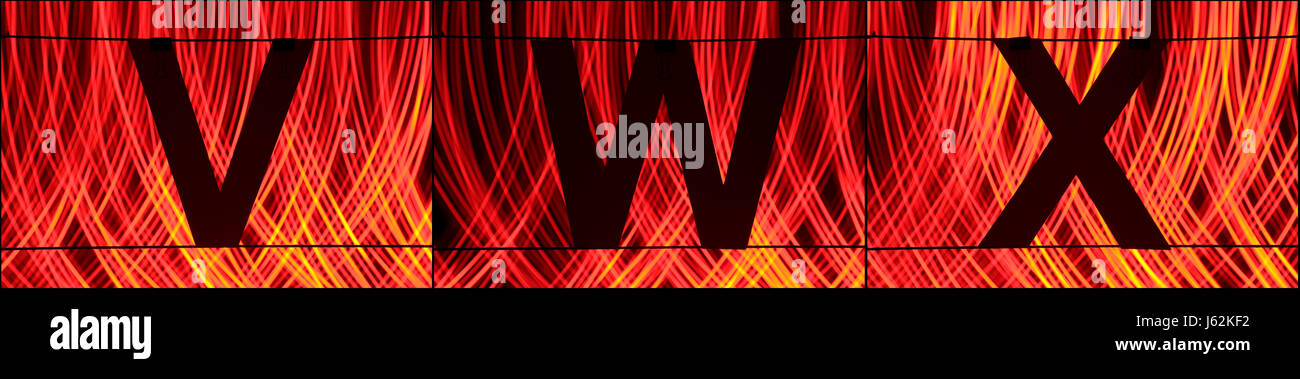 alphabet with light - abc Stock Photo - Alamy