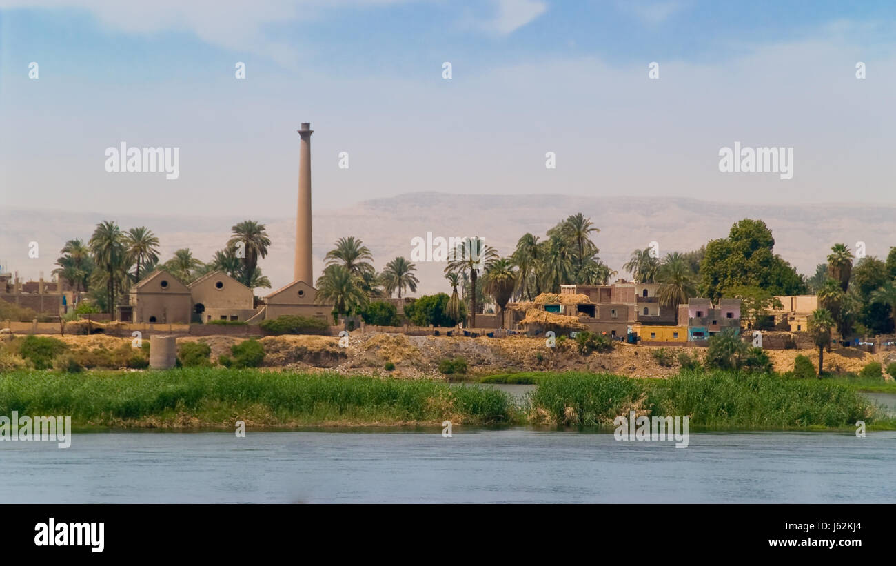 travel africa egypt work factory chimney drainpipe chimney-flue bank ...