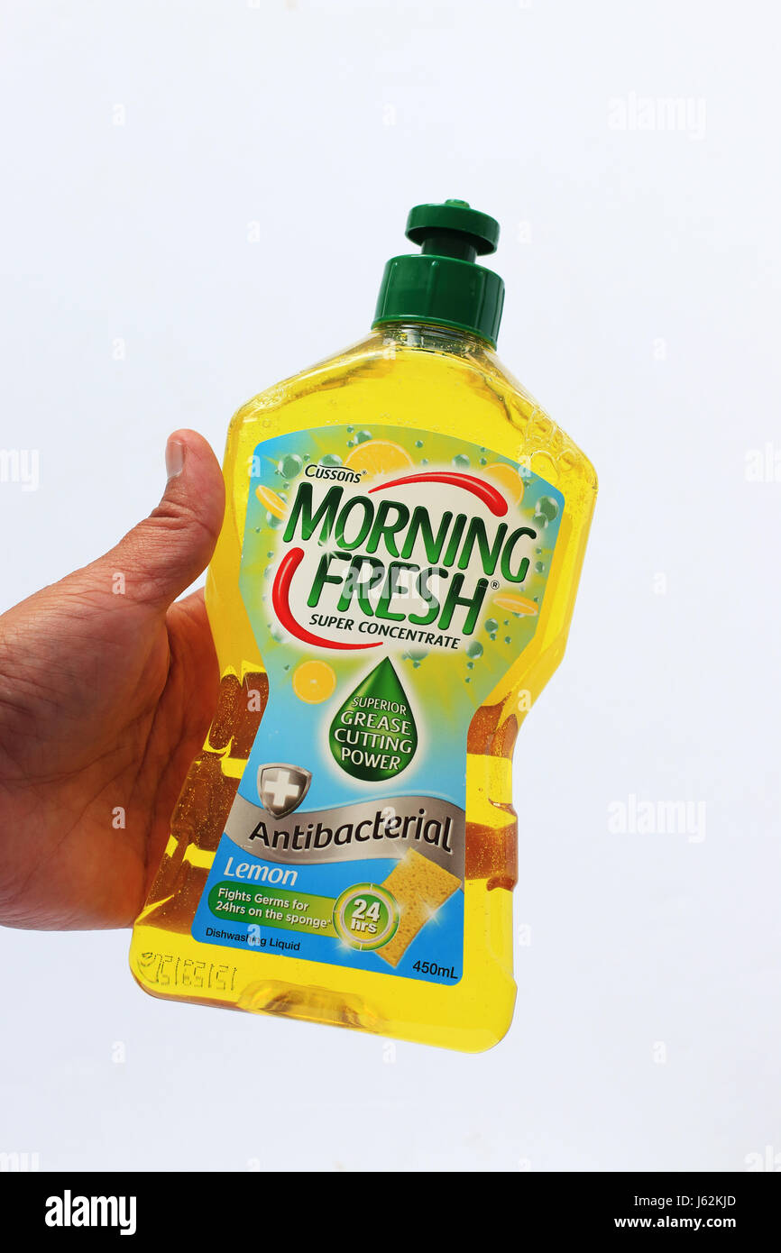 Morning Fresh Dish washing Liquid isolated against white background ...