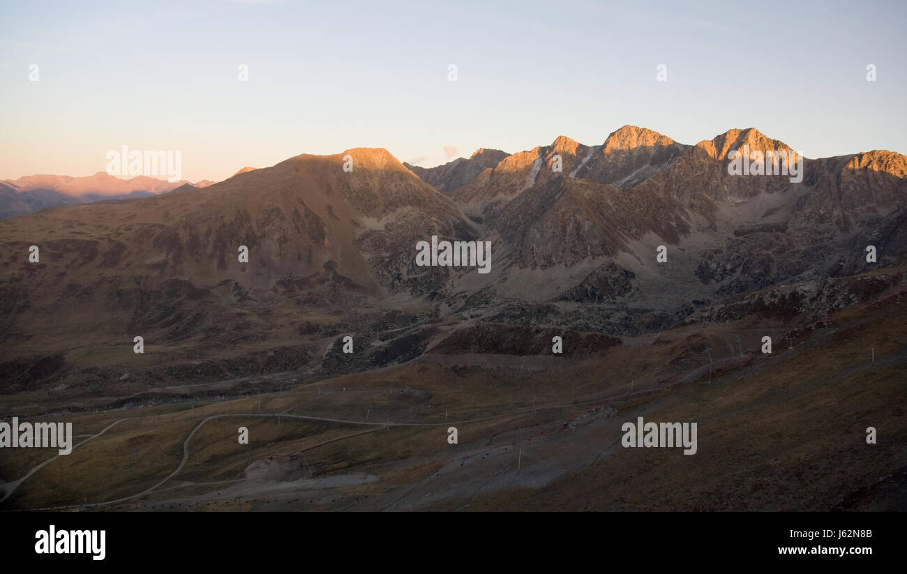 europe andorra mountain scenery countryside nature shine shines bright ...