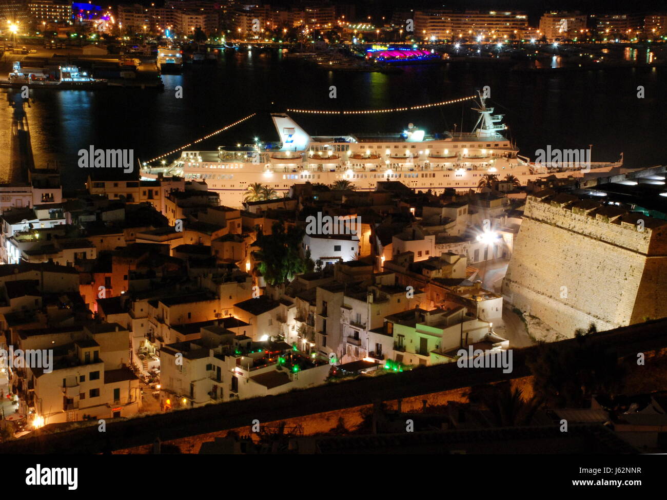 city town night nighttime old town harbor harbours at night night ...