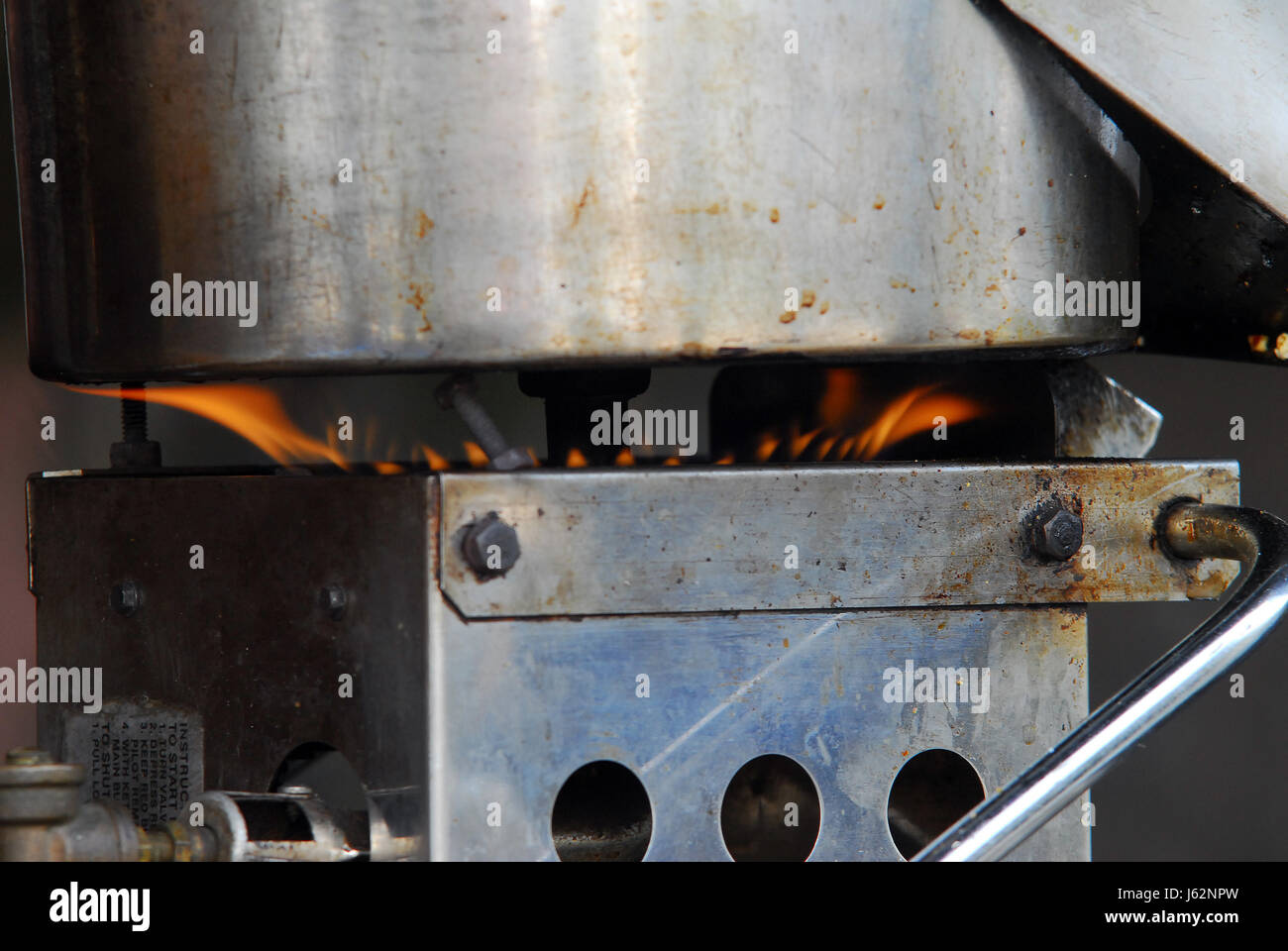 high-grade steel boil cooks boiling cooking fire conflagration open ...