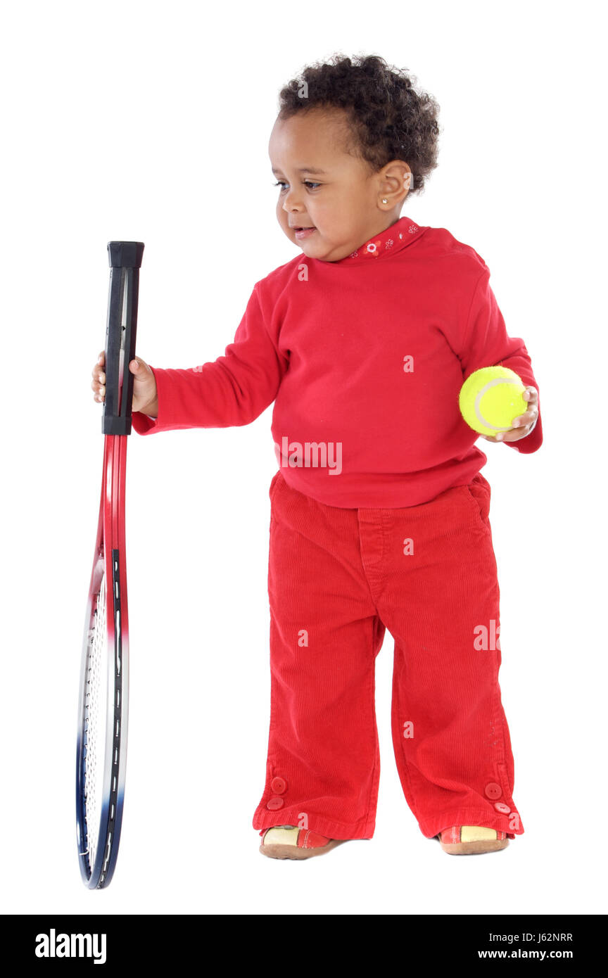 sport sports ball small tiny little short baby tennis racket red girl ...