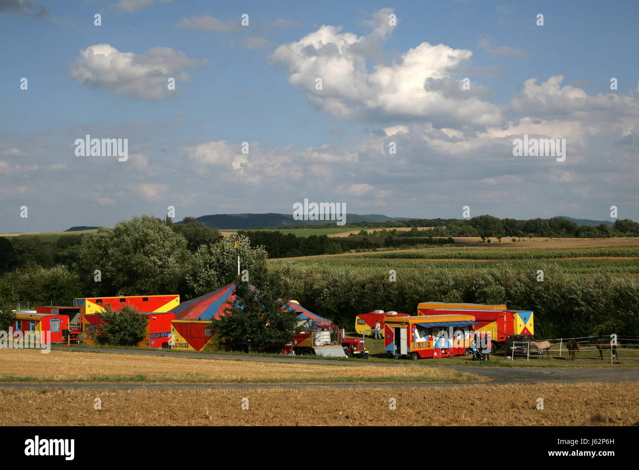 Circus caravans hi-res stock photography and images - Alamy