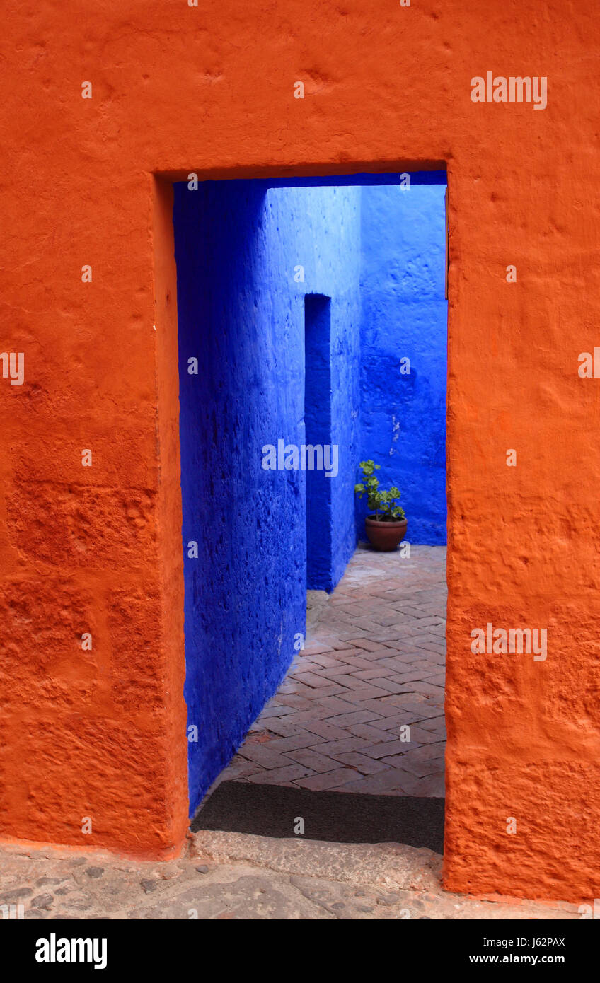 blue entrance door wall style of construction architecture ...