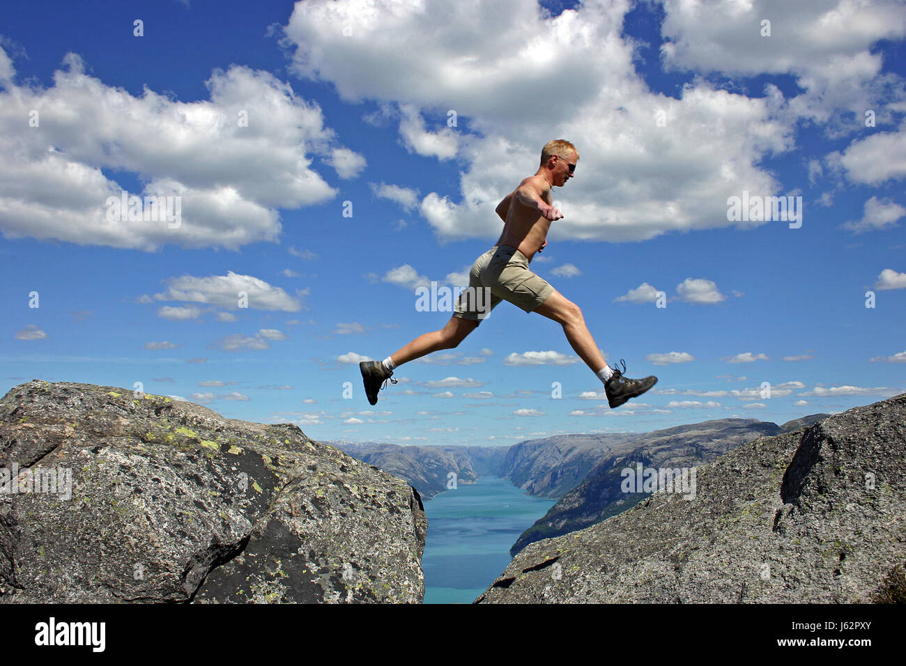 leap into freedom 2 Stock Photo - Alamy