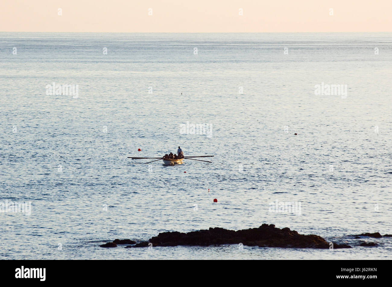 horizon calm boat rowing salt water sea ocean water rowing boat sailing ...