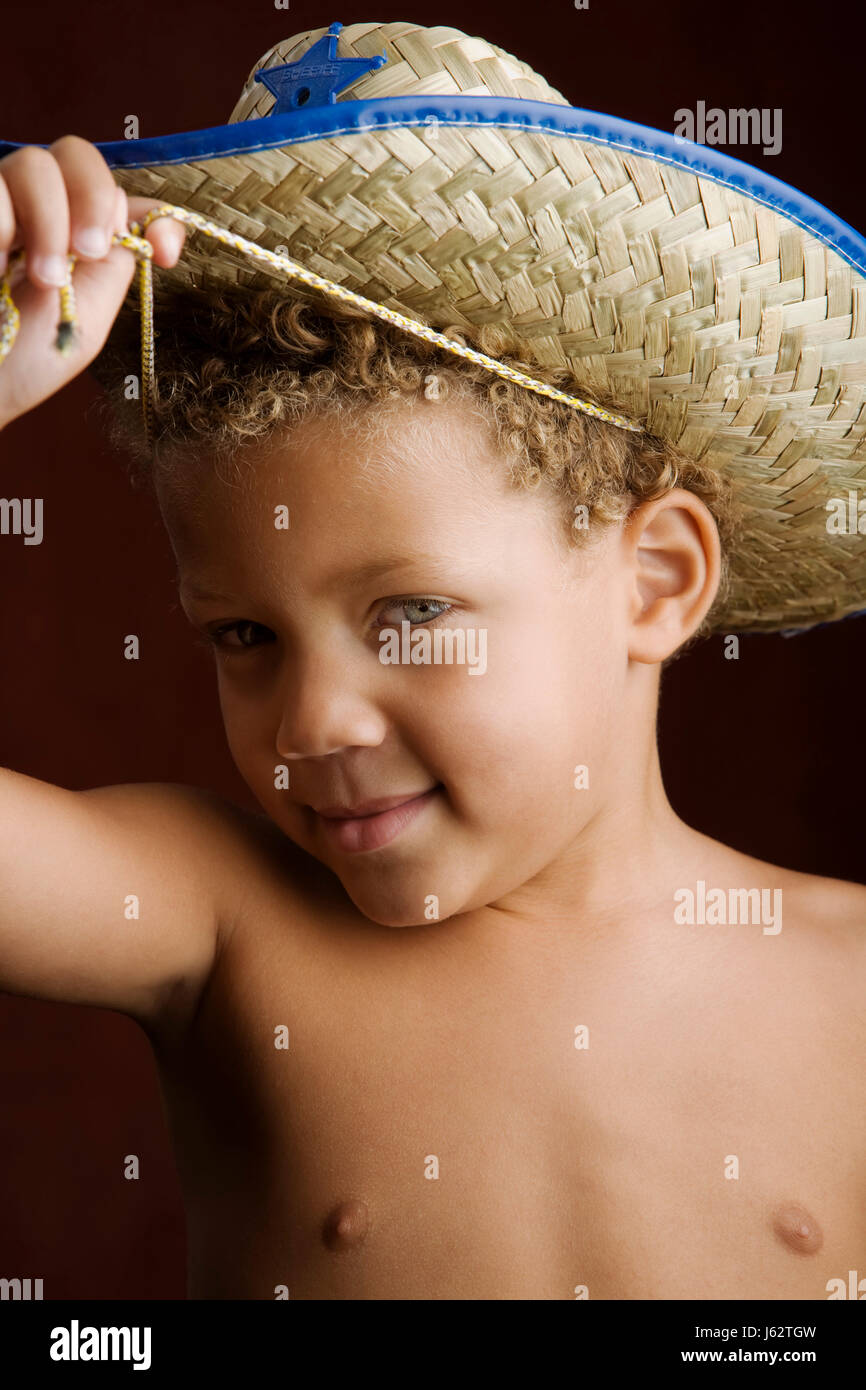 american hat black swarthy jetblack deep black African cowboy boy lad ...