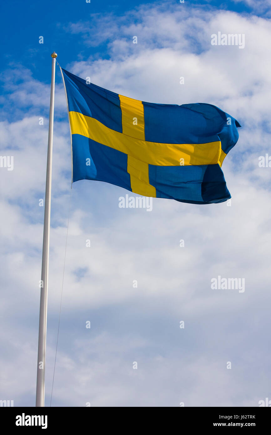 sweden flag scandinavia pictogram symbol pictograph trade symbol blue ...