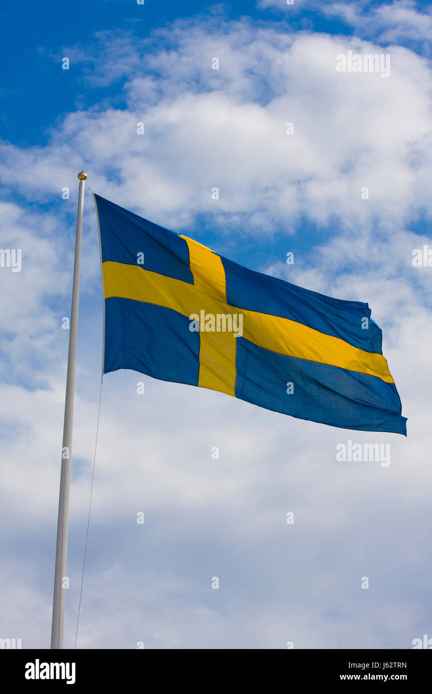 sweden flag scandinavia pictogram symbol pictograph trade symbol blue ...