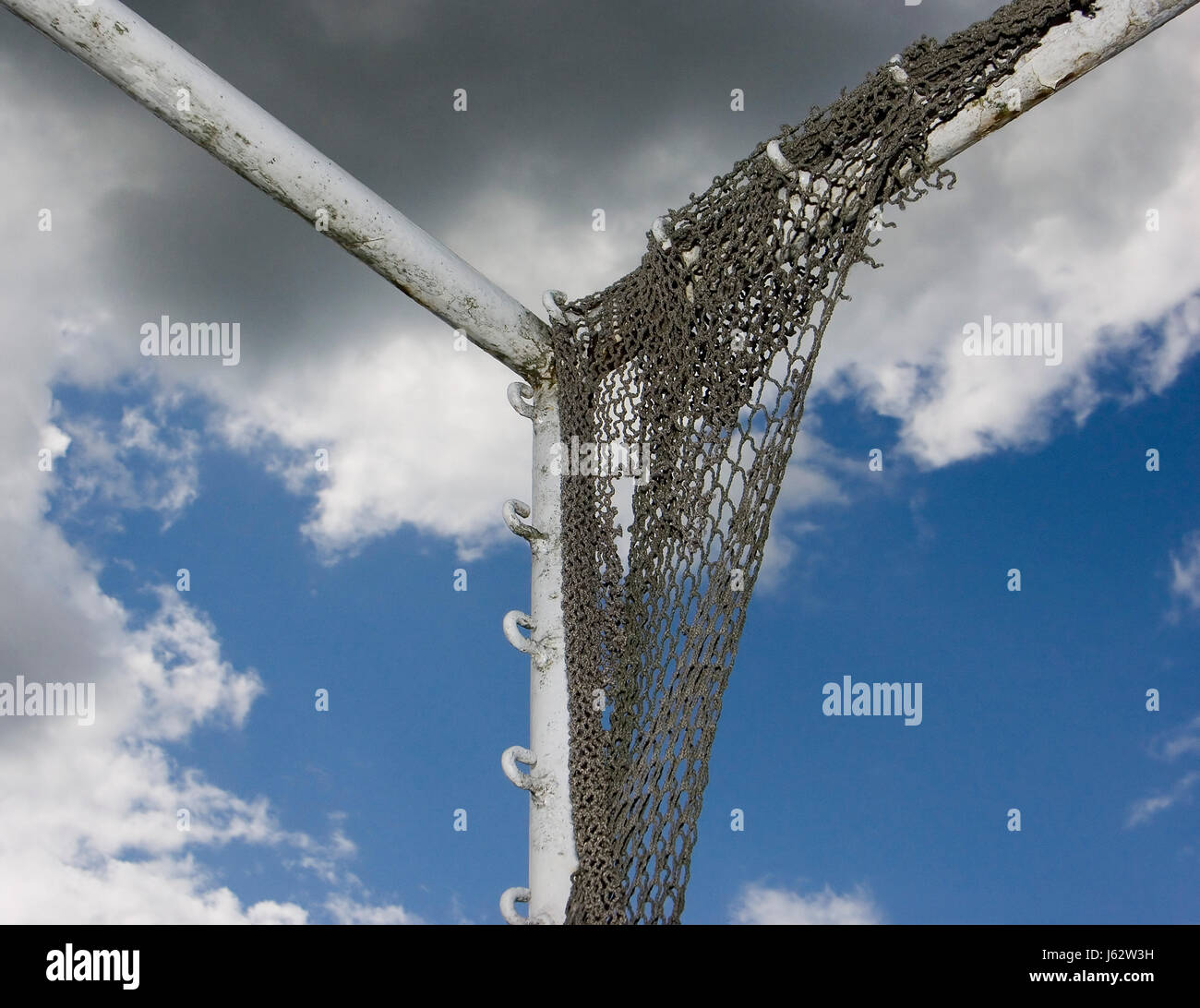 Football net torn hi-res stock photography and images - Alamy