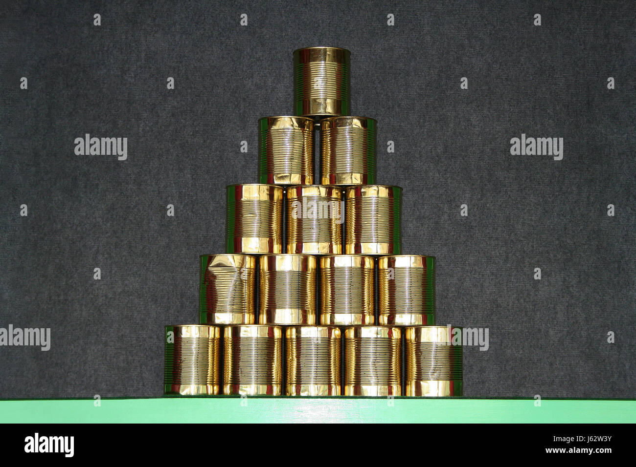 tower parish fair tin stack journal box jack tin can rifle doze ...