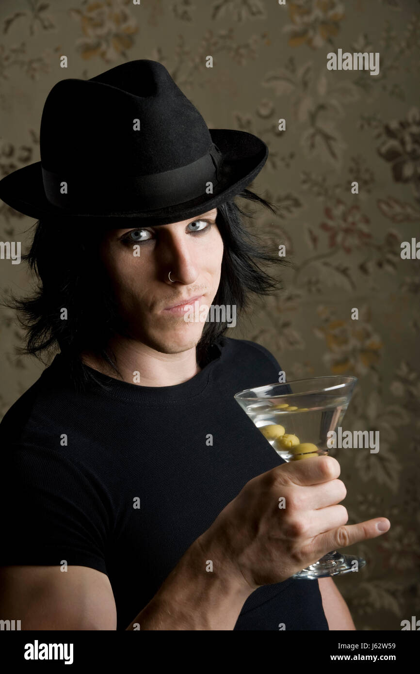 drink drinking bibs alcohol martini handsome liquor goth cocktail long ...