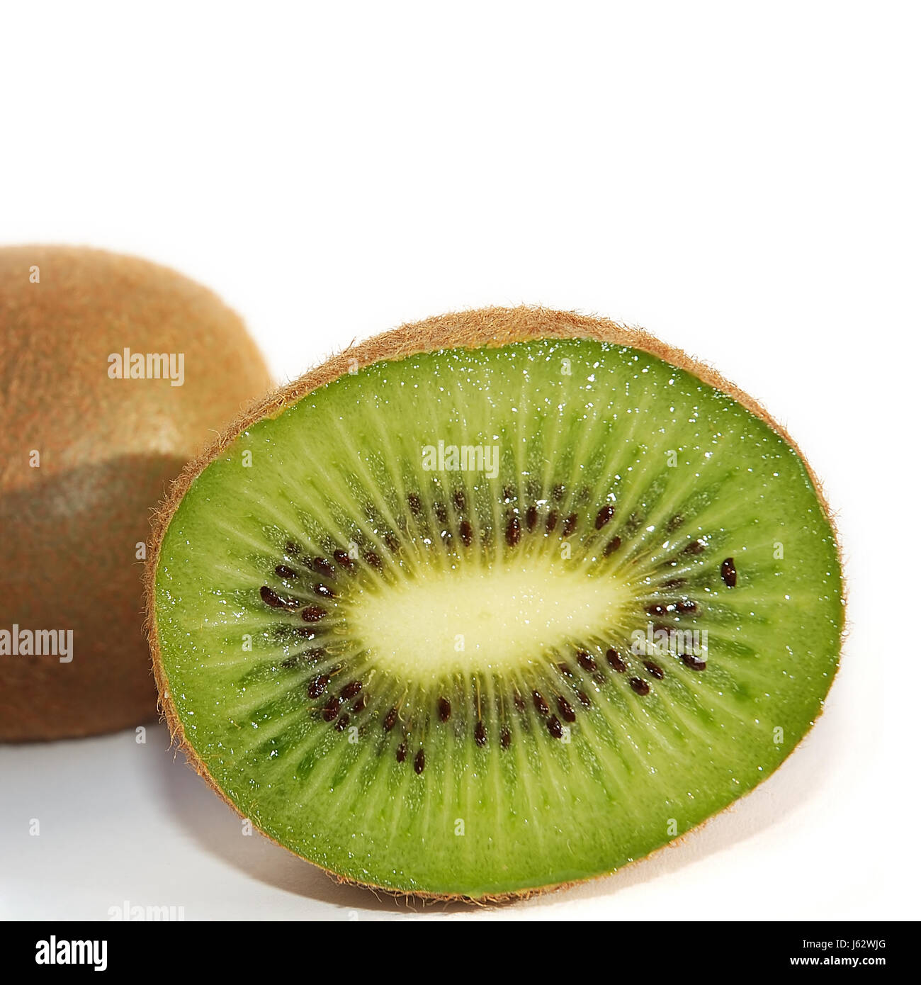 fruit cut half backdrop background white health green ripe refreshing ...