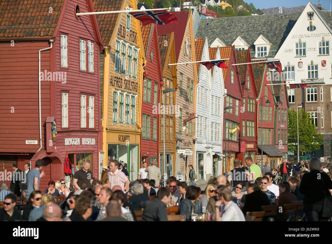 house building historical harbor norway harbours salvage medieval ...