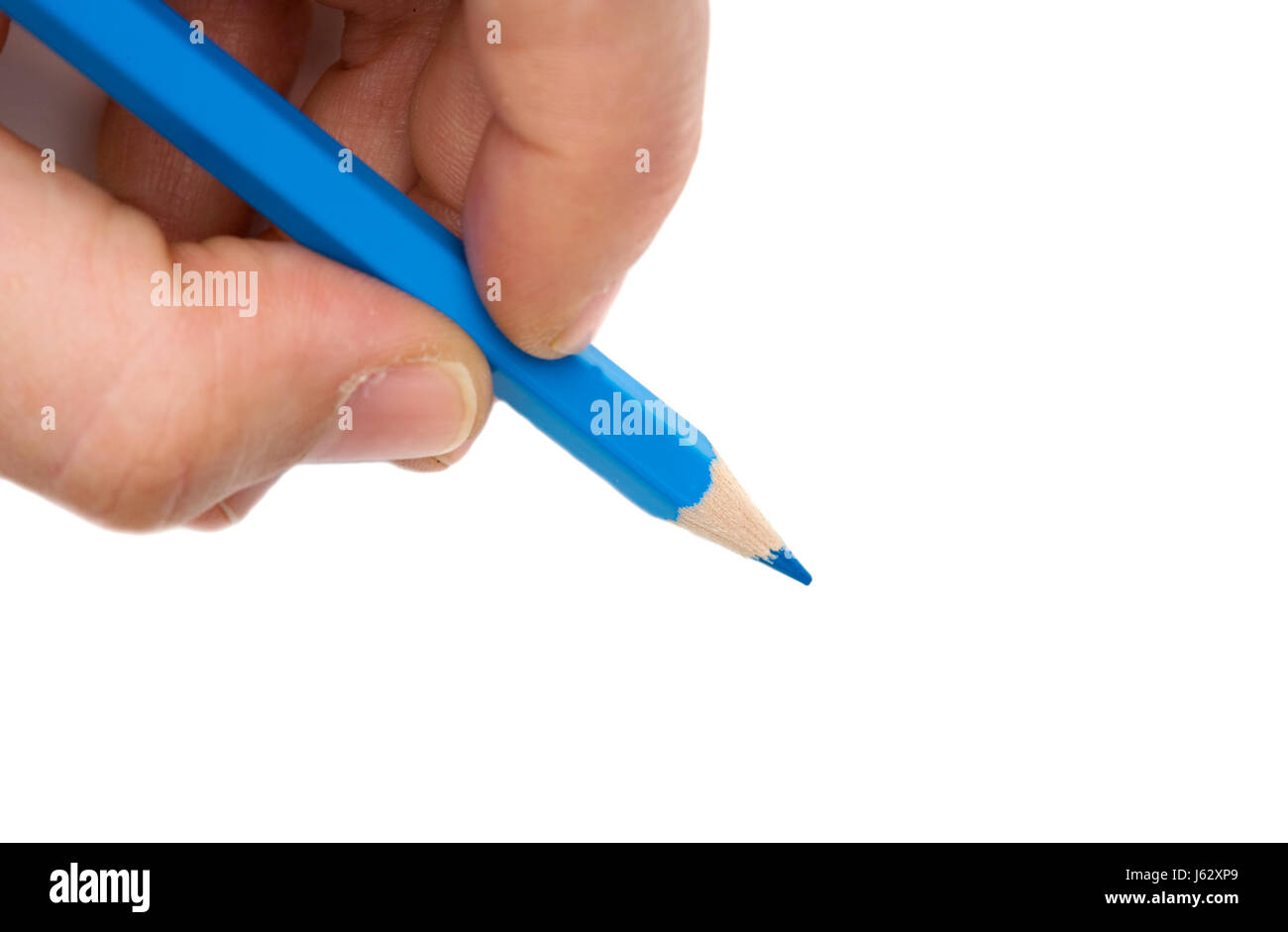 Blue hand write wrote hi-res stock photography and images - Alamy