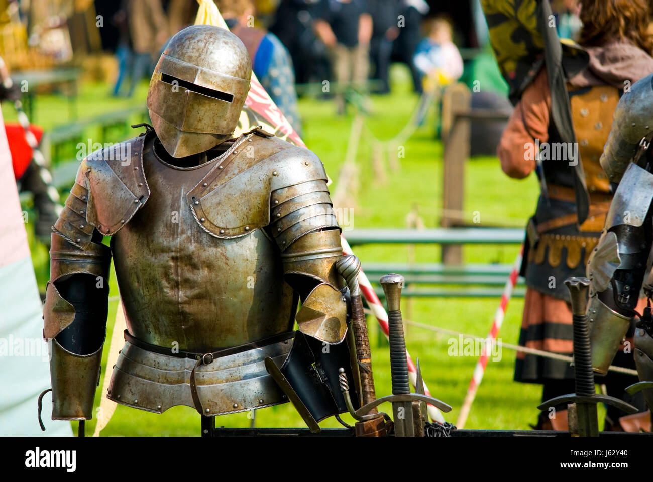 medieval swords armor knight metal rusty dented helmet plate ...