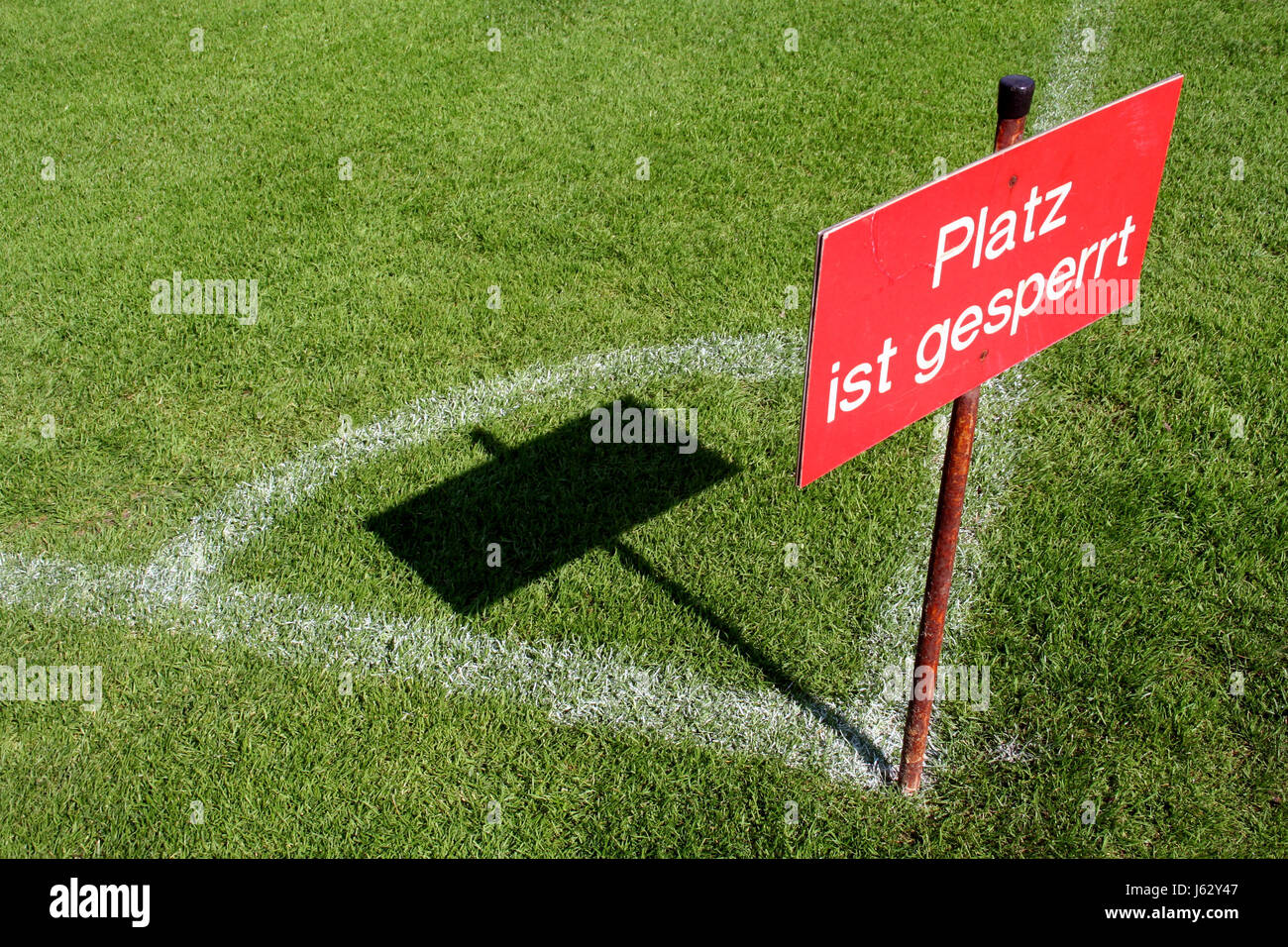 sign signal inaccessible illegal prohibited lawn green shaddow shadow ...