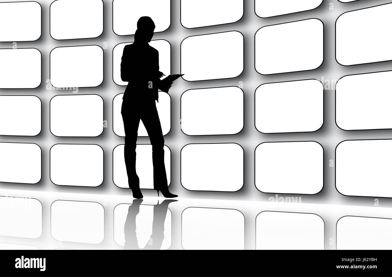 woman screens monitor screen silhouette abstract woman screens graphic ...