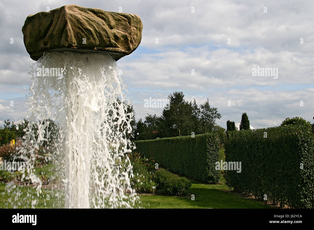 park fountain rock float trick fountains levitation wasserspiel ...