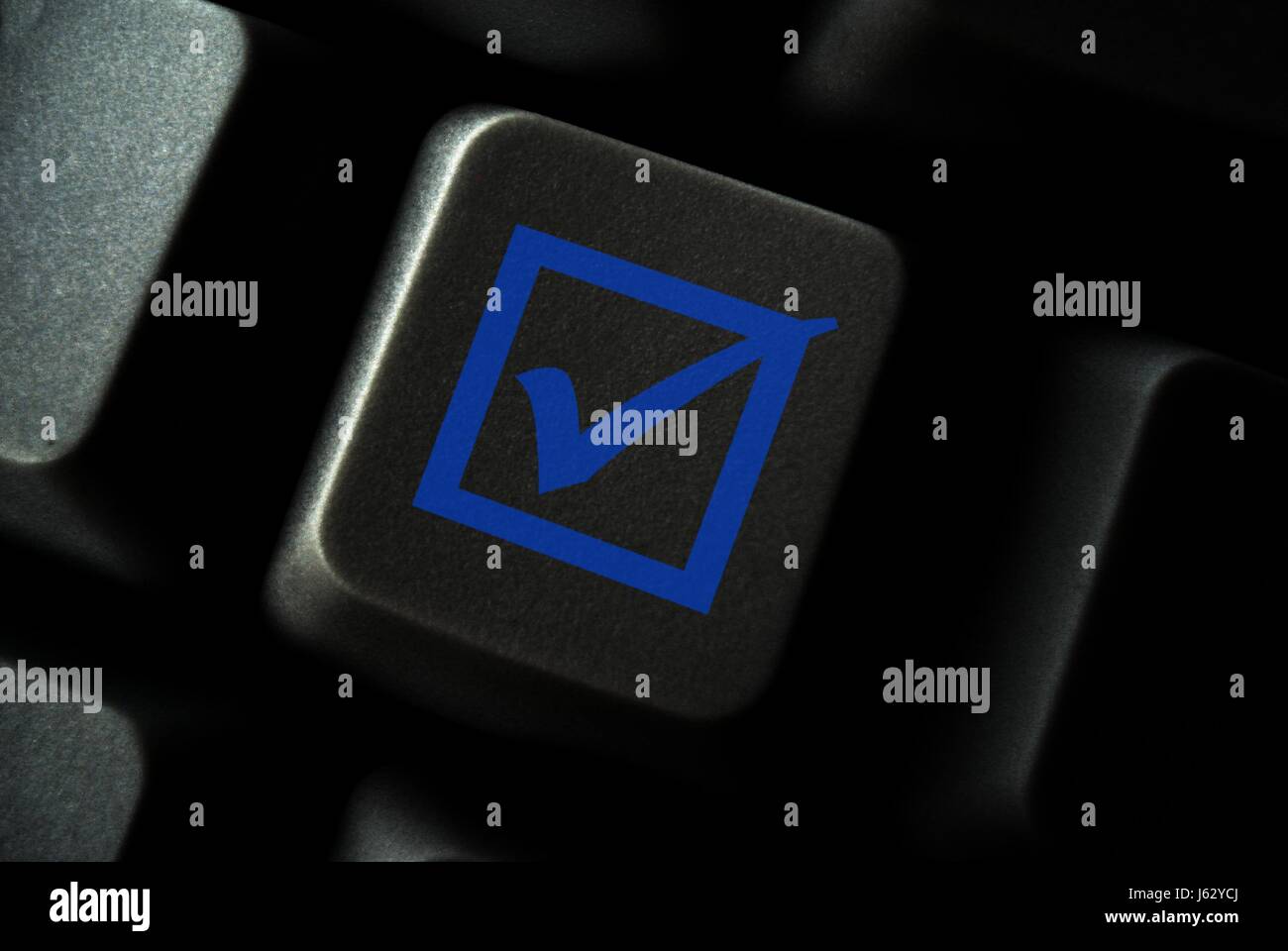 PC computers computer ok hook key checked final inspection blue check ...