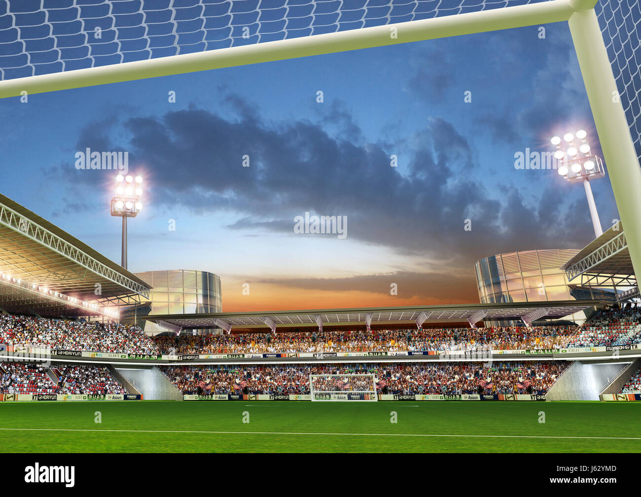 Soccer field large group of people hi-res stock photography and images ...