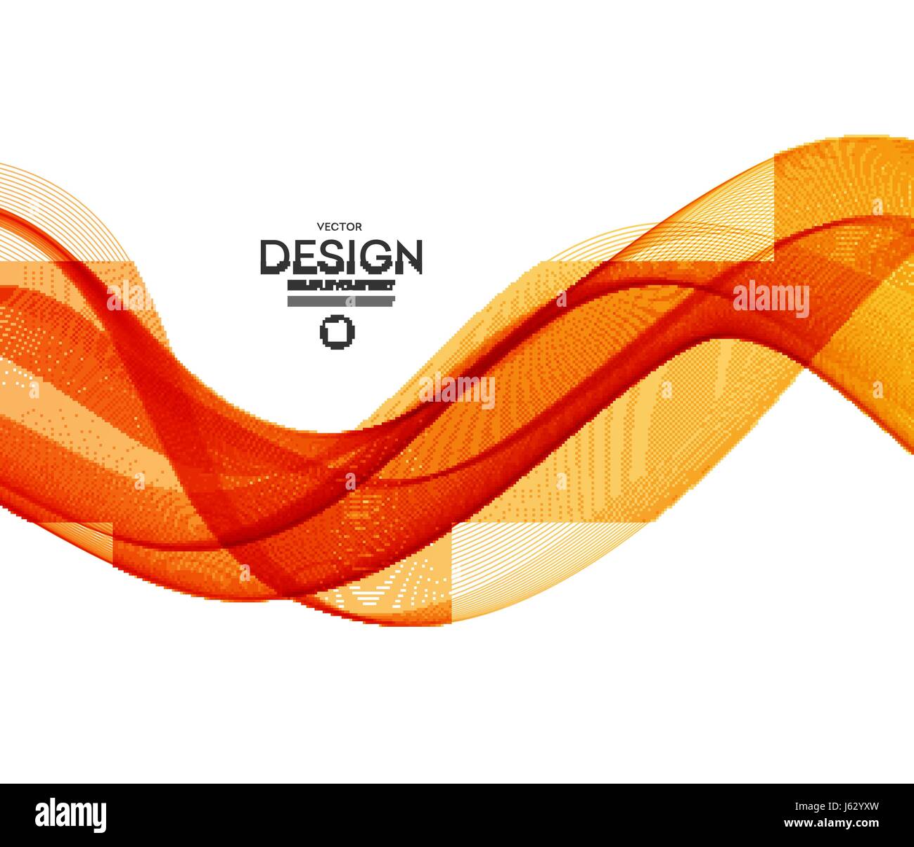 Abstract vector background, orange wavy Stock Vector Image & Art - Alamy